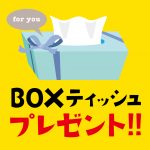 BOXティッシュプレゼント！ | スグキクLINEサービス